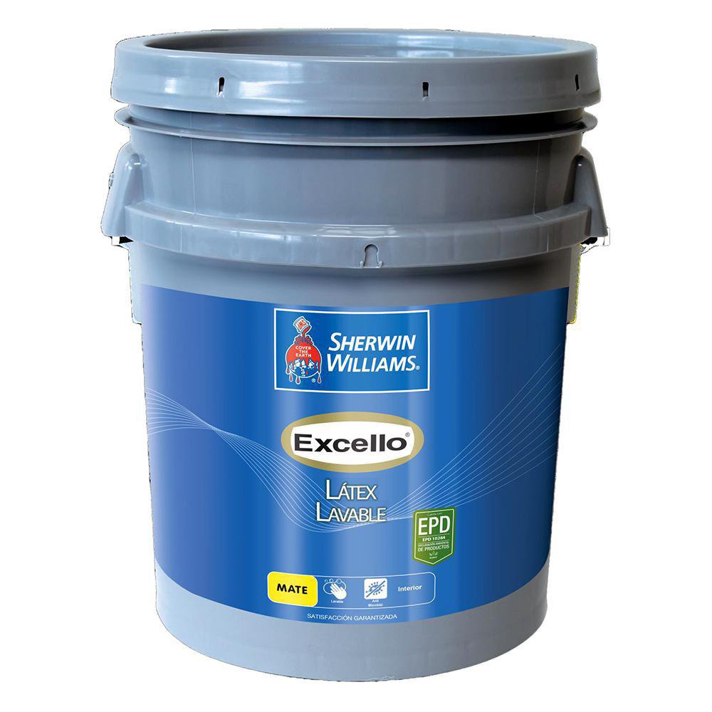 Excello Látex Lavable Mate Ultra Blanco 5 Gal - Sherwin Williams - cemacogt