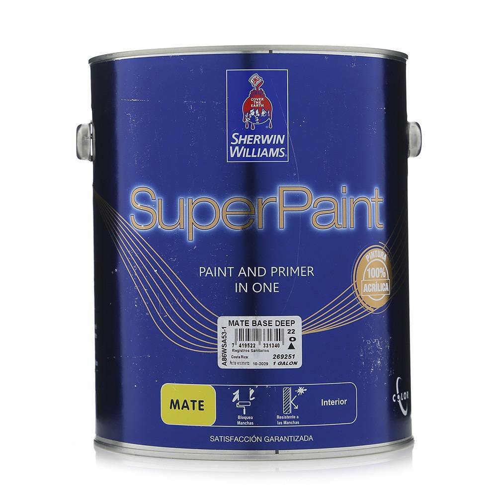 Superpaint Interior Mate Base Deep 1 Gal - Sherwin Williams - cemacogt