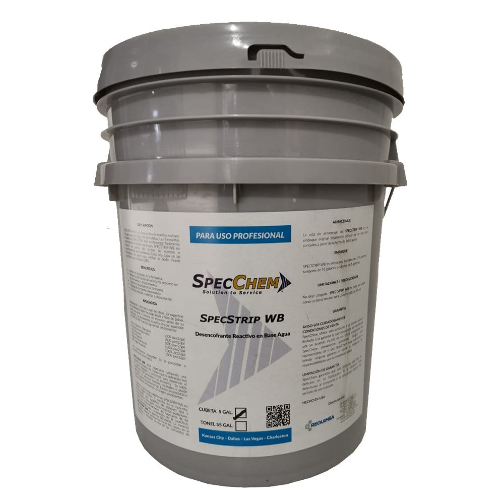 Desencofrante Reactivo Specstrip Wb Cubeta De 5 Gal - Impac - cemacogt