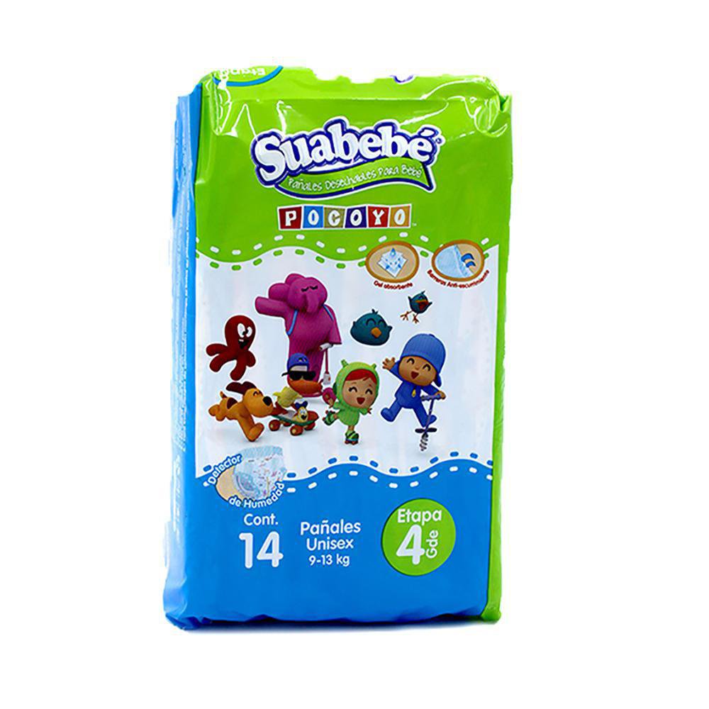 Pañal Desechable Pocoyo Talla G 14 Unidades - Suabebe - cemacogt