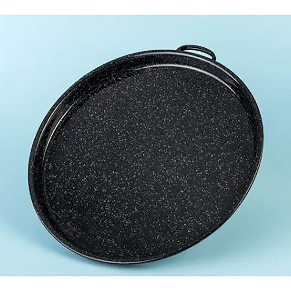 Comal Redondo Negro Jaspeado De 34 Cm - Cinsa - cemacogt